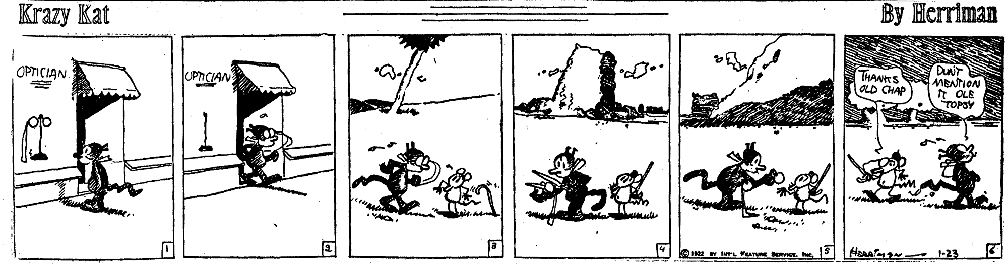 Krazy Kat Comic Strip 1922-01-23 | Comics Kingdom