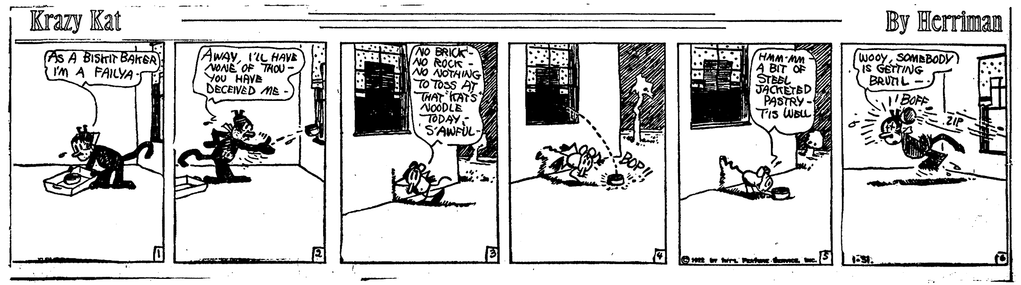Krazy Kat Comic Strip 1922-01-31 | Comics Kingdom