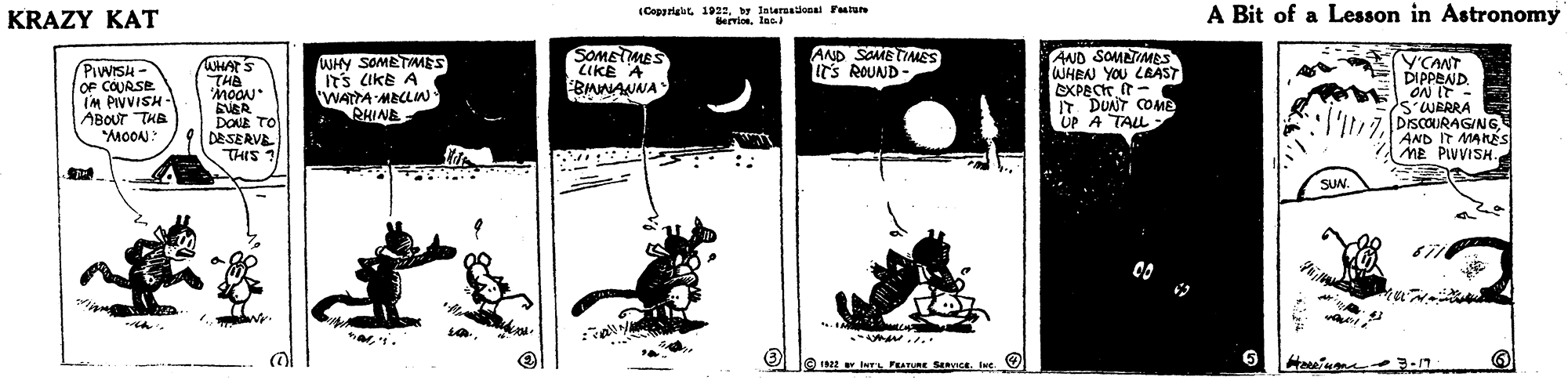 Krazy Kat Comic Strip 1922-03-17 | Comics Kingdom