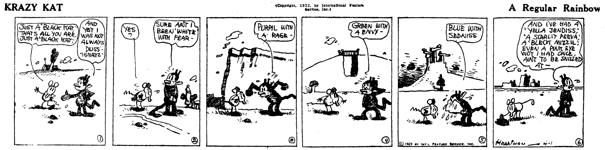 Krazy Kat Comic Strip 1922-04-01 | Comics Kingdom