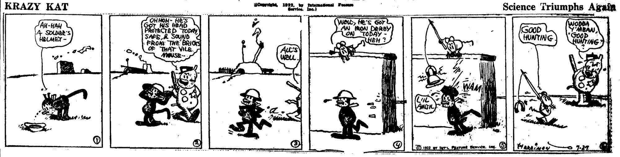 Krazy Kat Comic Strip 1922-07-27 | Comics Kingdom