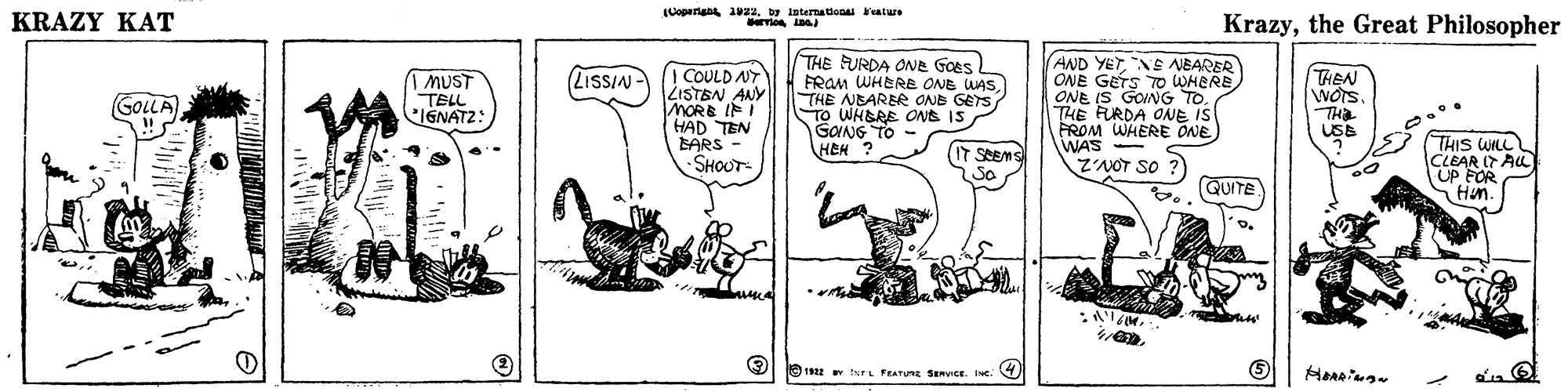 Krazy Kat Comic Strip 1922-09-13 | Comics Kingdom