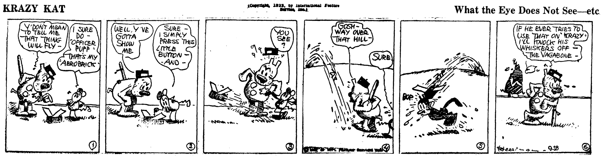 Krazy Kat Comic Strip 1922-09-18 | Comics Kingdom
