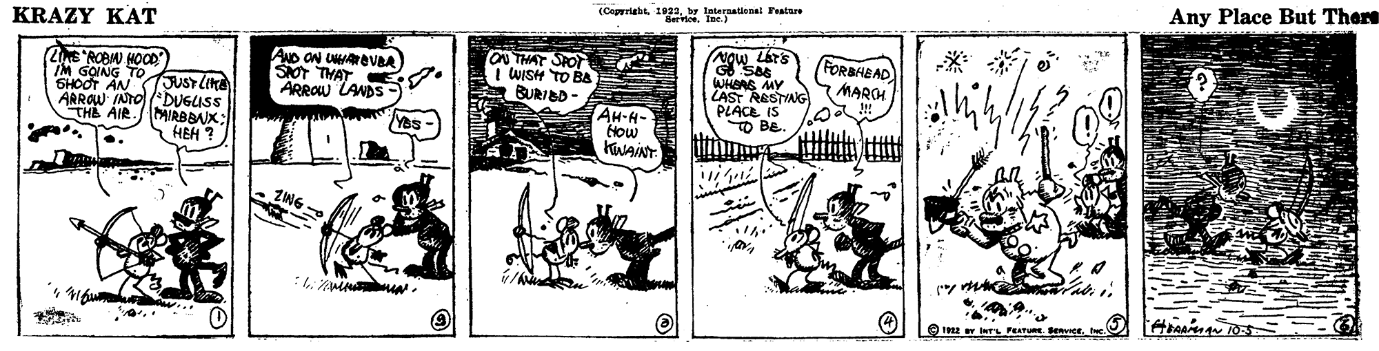 Krazy Kat Comic Strip 1922-10-05 | Comics Kingdom