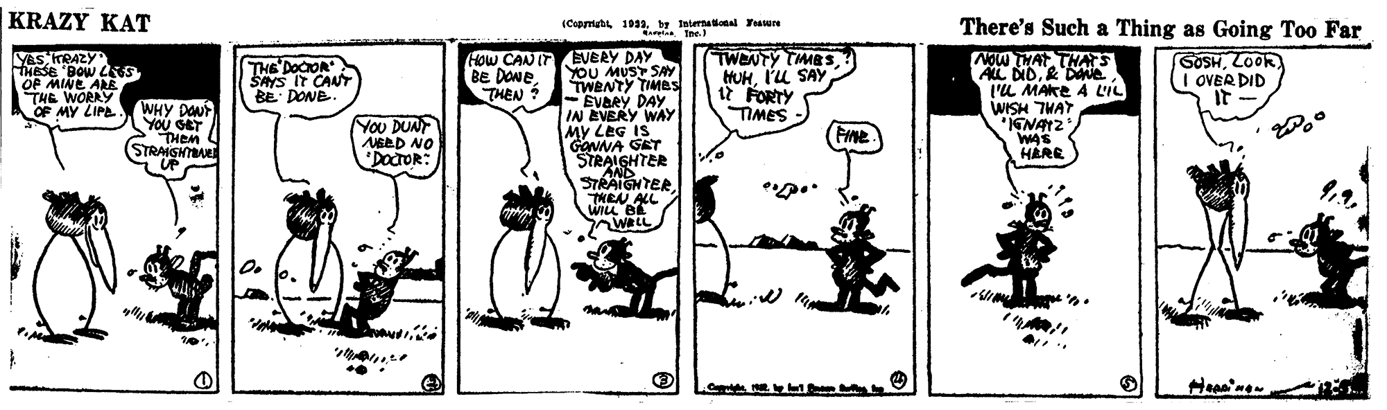 Krazy Kat Comic Strip 1922-12-05 | Comics Kingdom