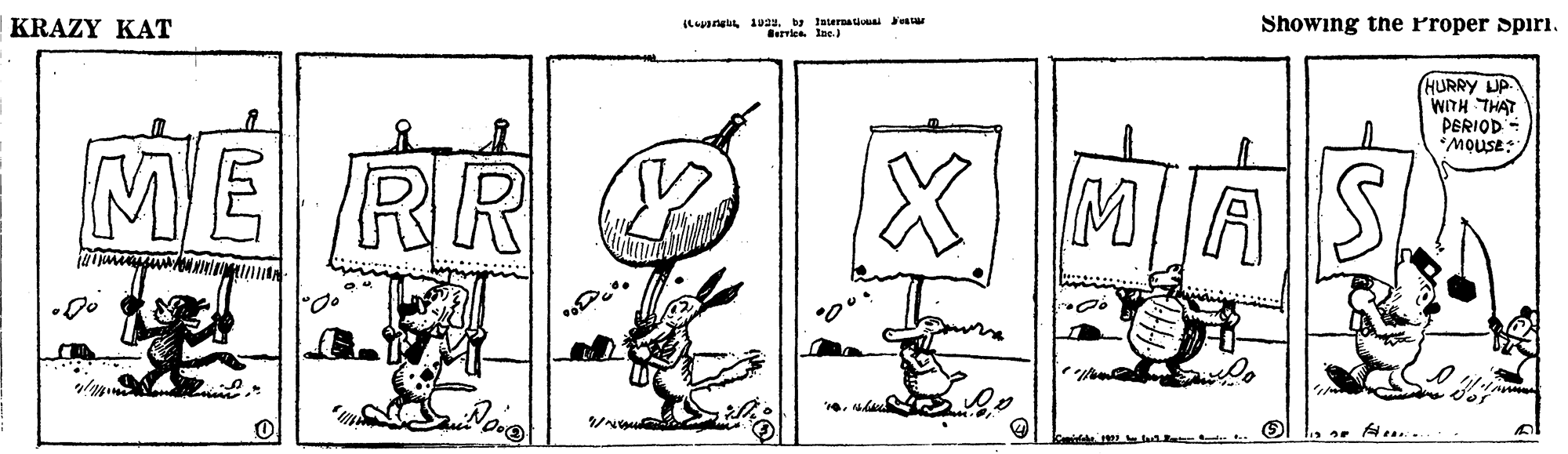 Krazy Kat Comic Strip 1922-12-25 | Comics Kingdom