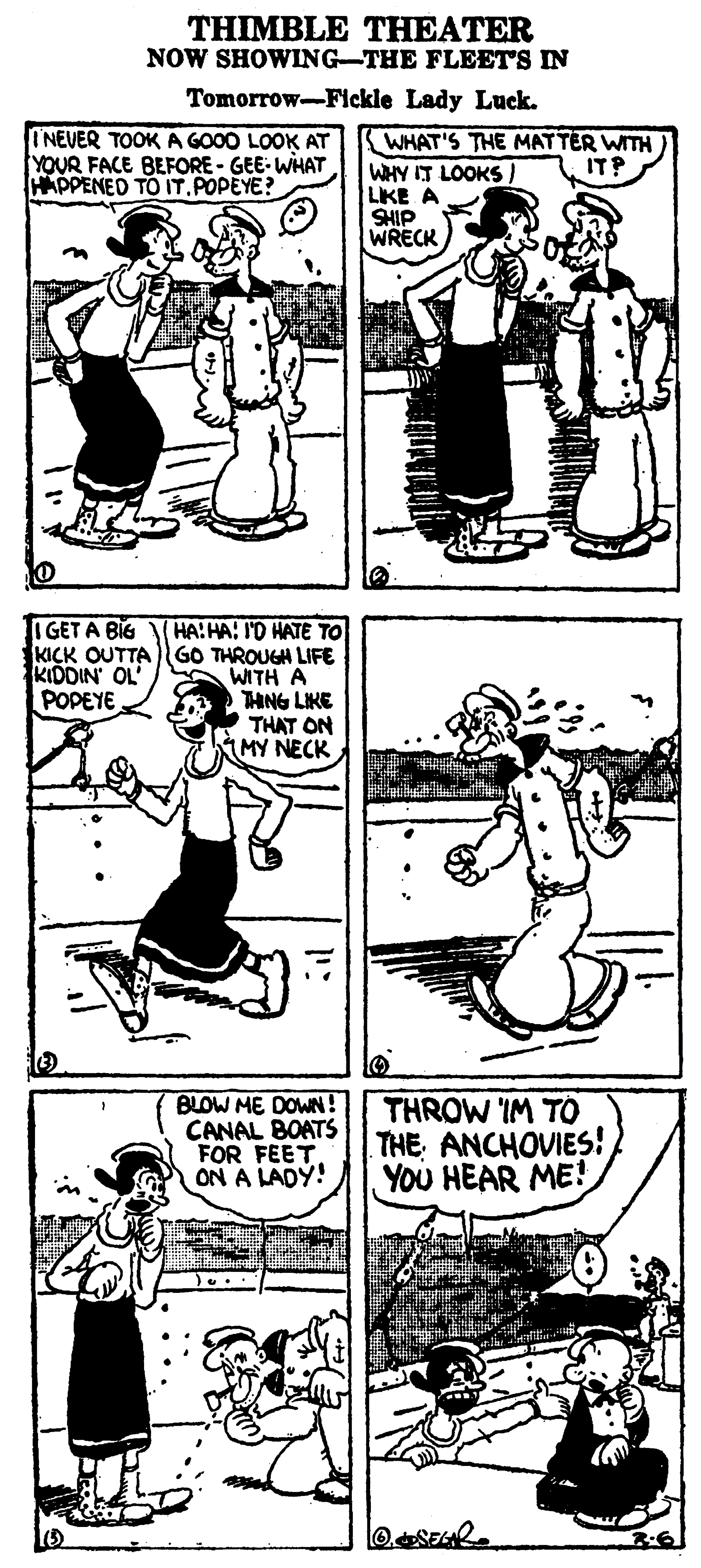 Thimble Theater Comic Strip 1929-02-06 | Comics Kingdom