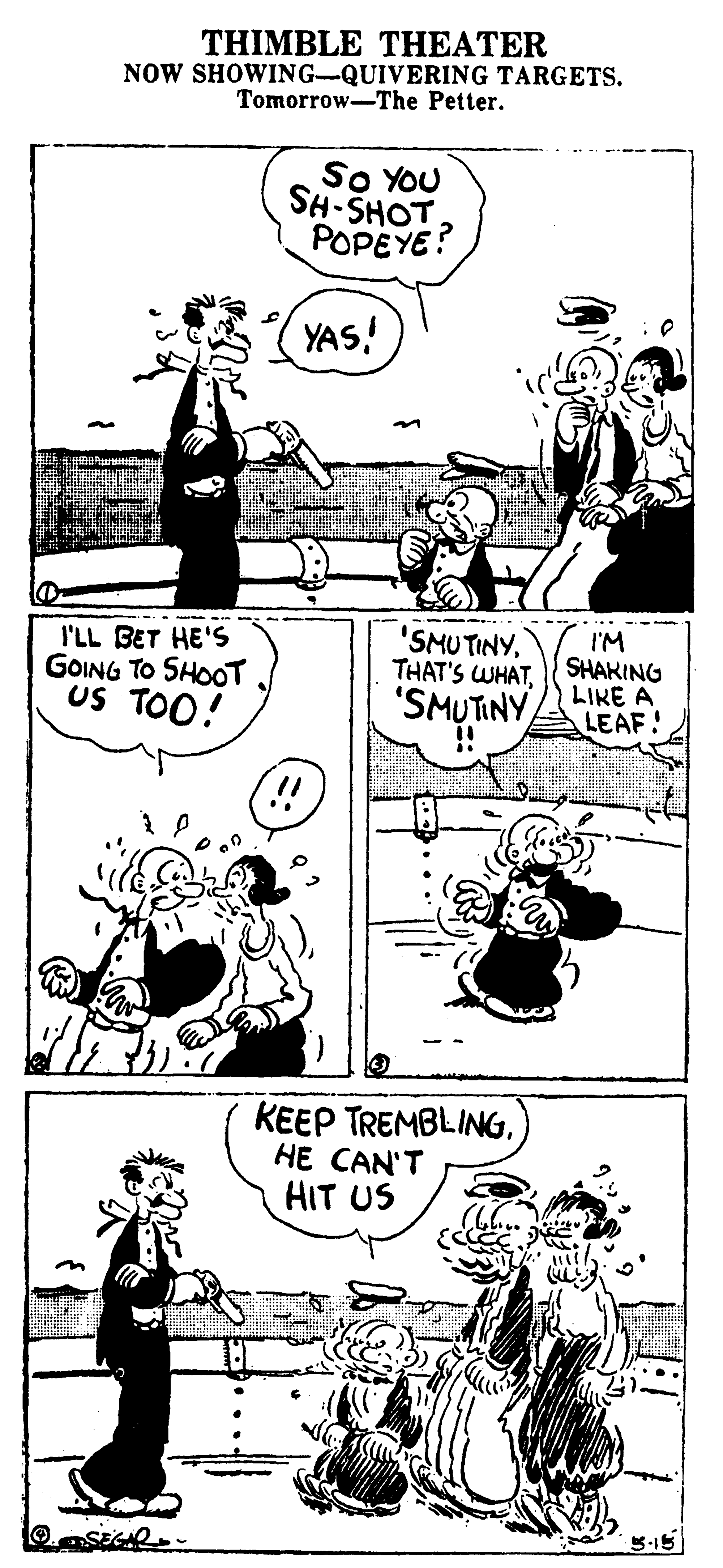 Thimble Theater Comic Strip 1929-05-15 | Comics Kingdom