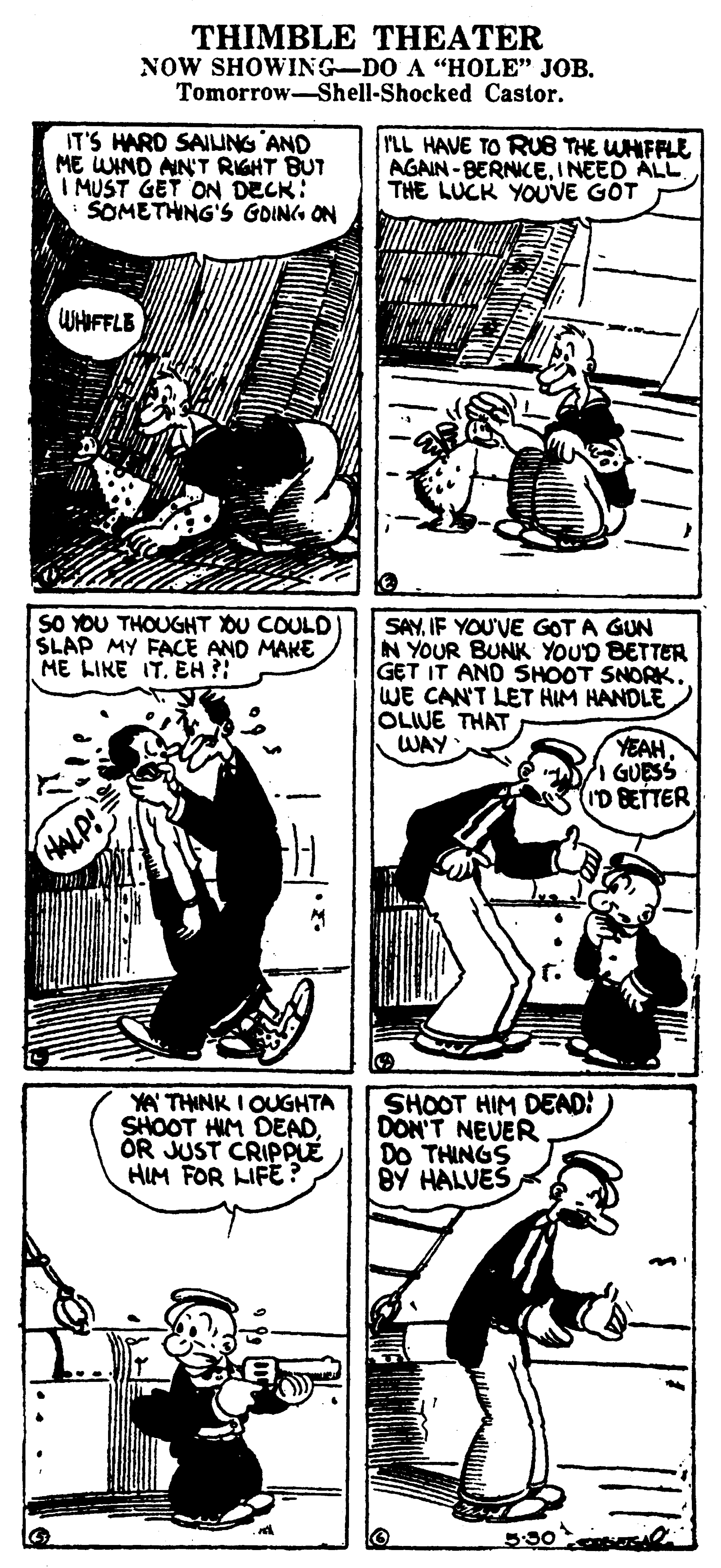 Thimble Theater Comic Strip 1929-05-30 | Comics Kingdom