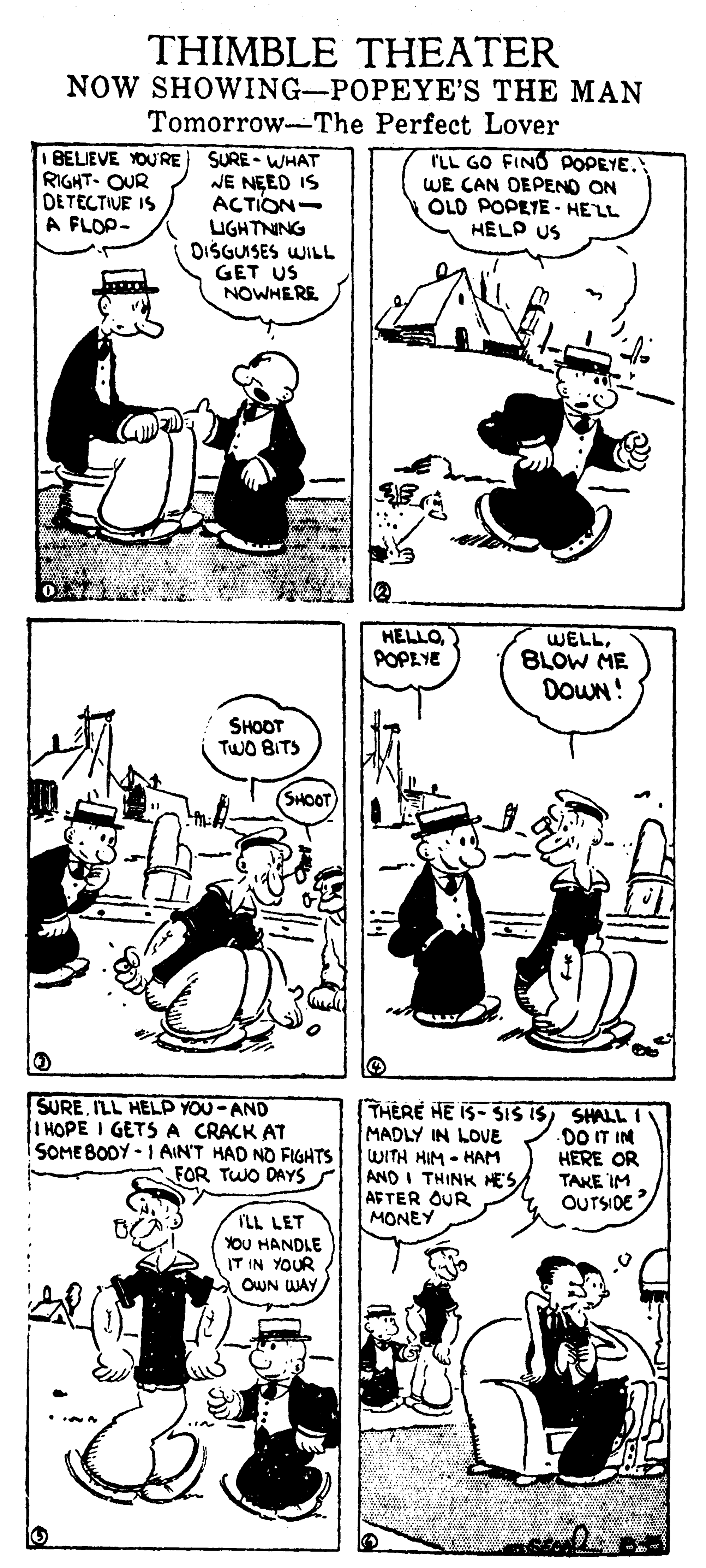 Thimble Theater Comic Strip 1929-08-05 | Comics Kingdom