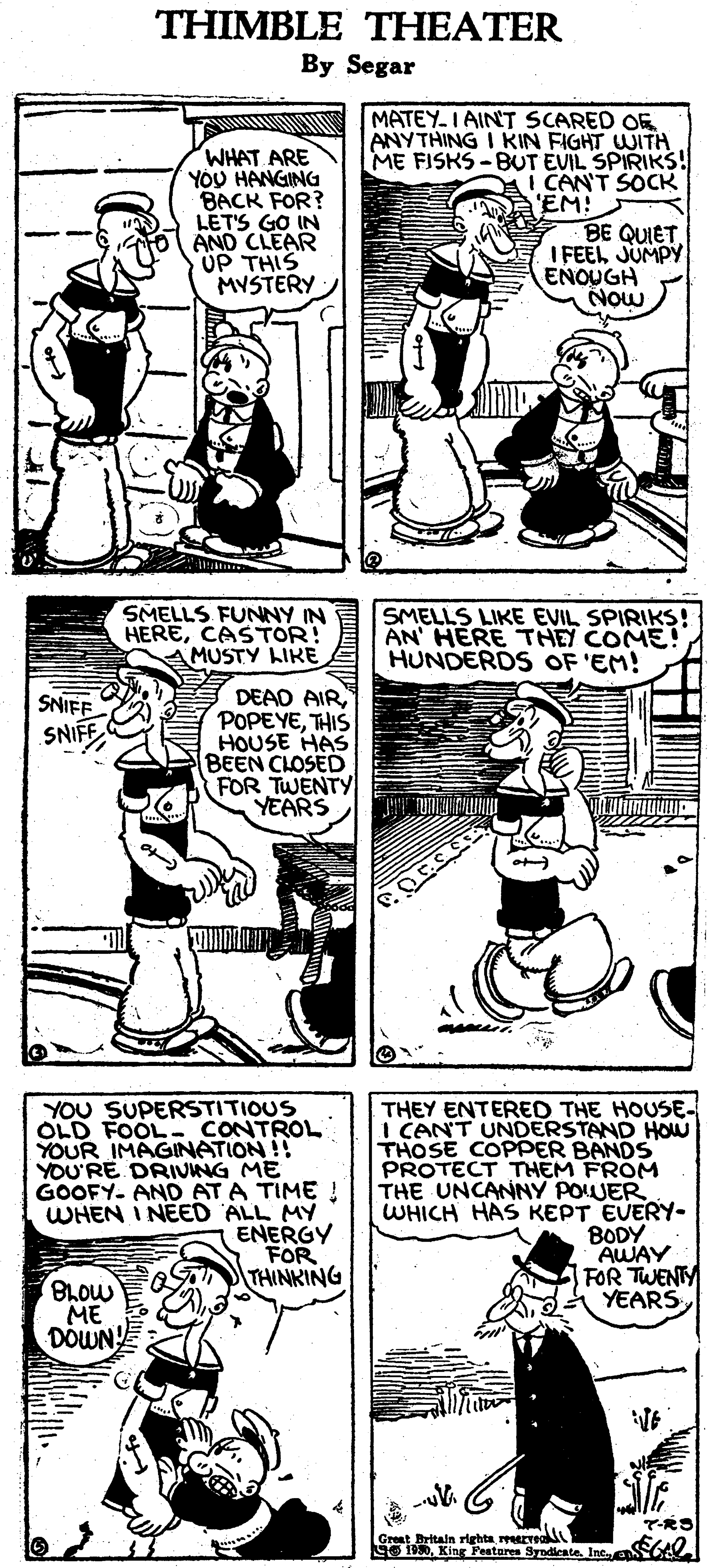 Thimble Theater Comic Strip 1930-07-23 | Comics Kingdom