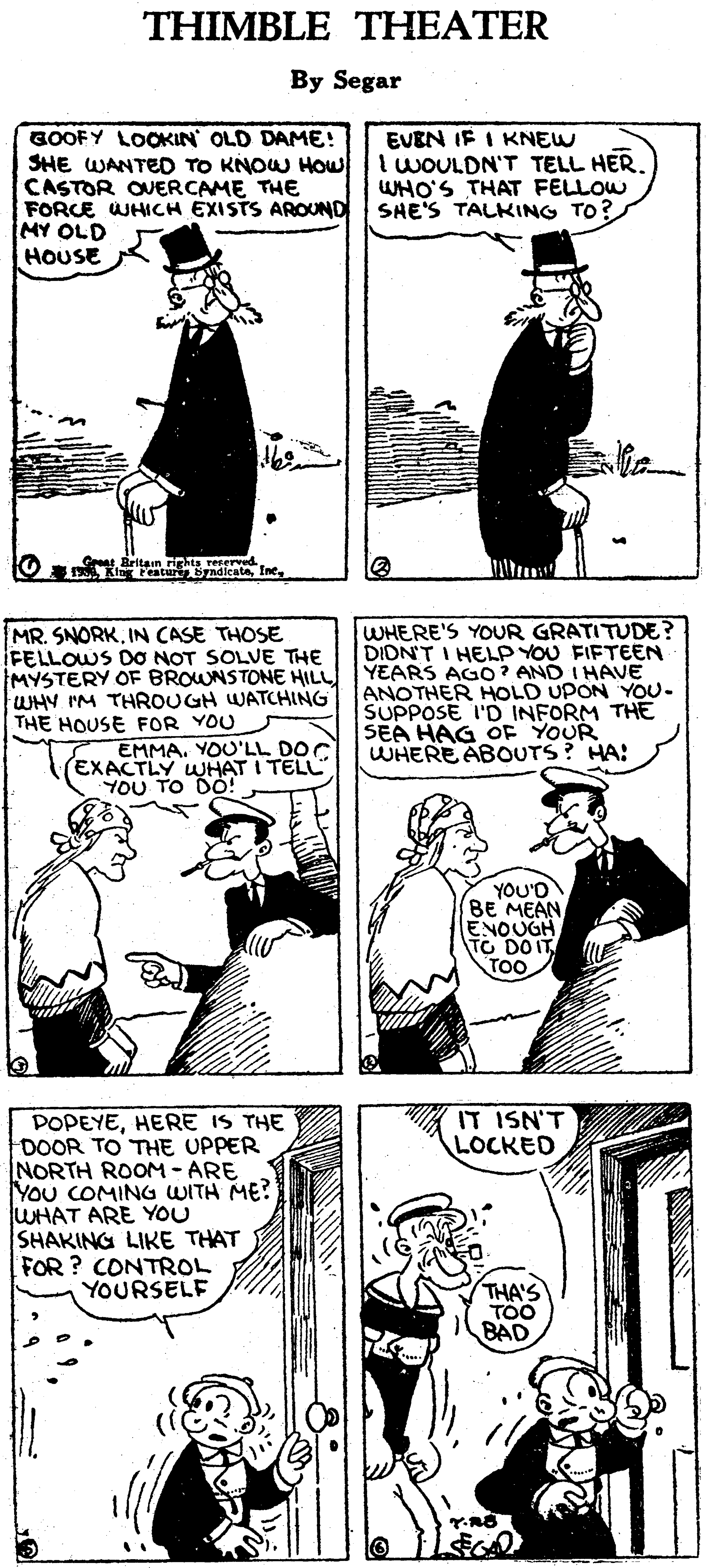 Thimble Theater Comic Strip 1930-07-28 | Comics Kingdom