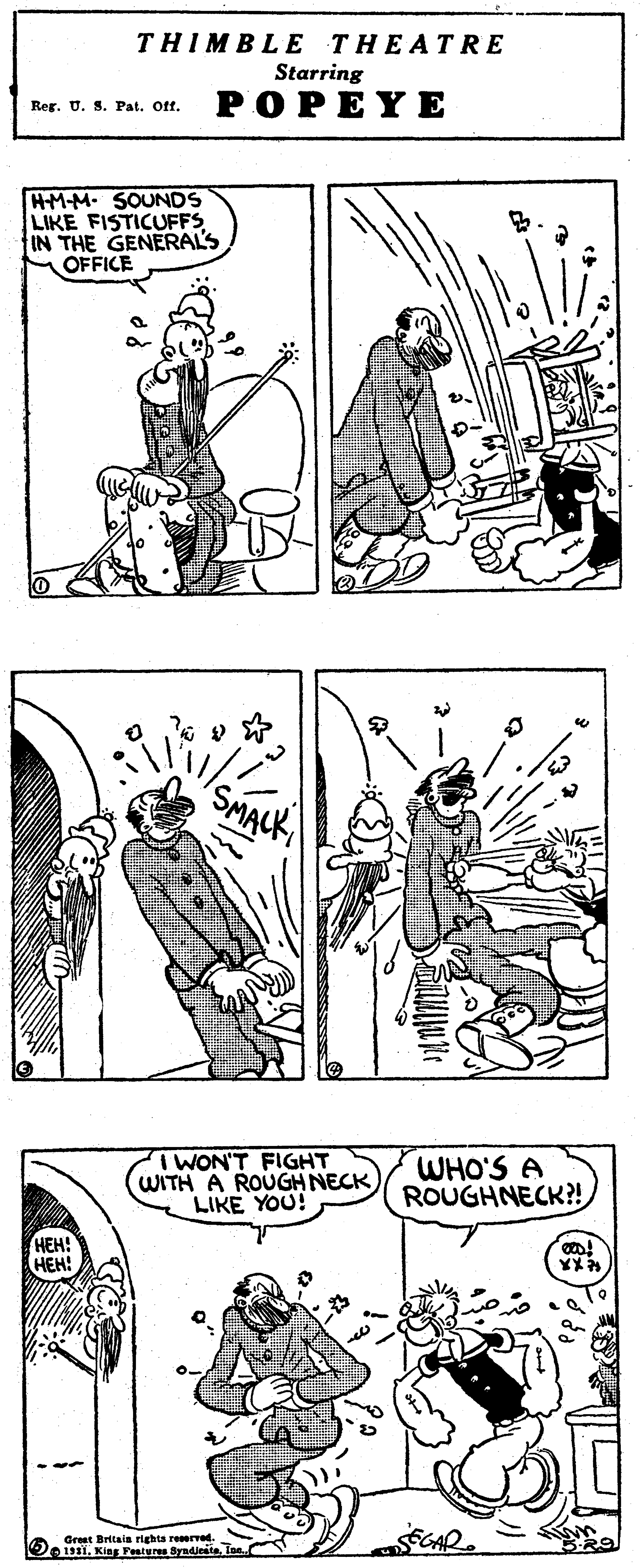 Thimble Theater Comic Strip 1931-05-29 | Comics Kingdom