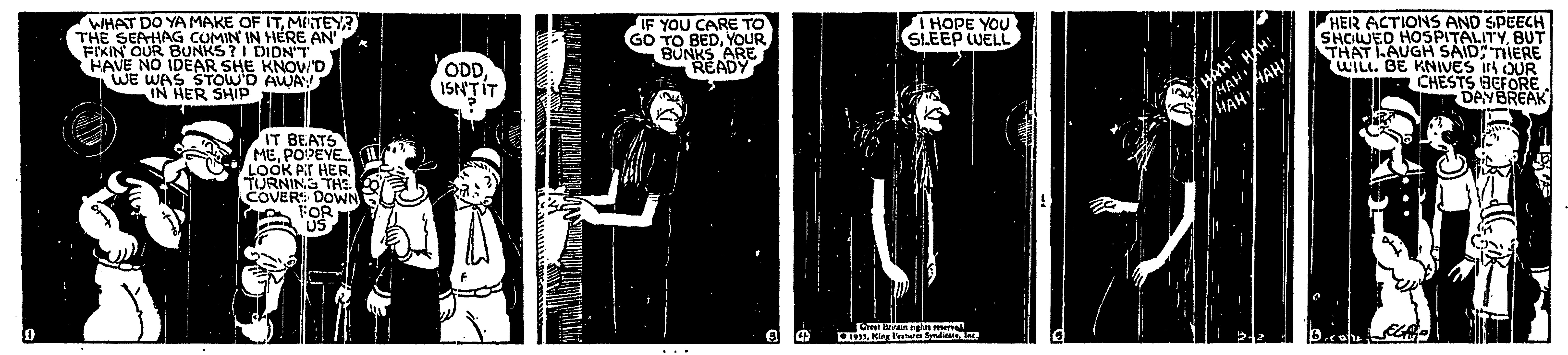 Popeye Comic Strip 1935-02-02 | Comics Kingdom