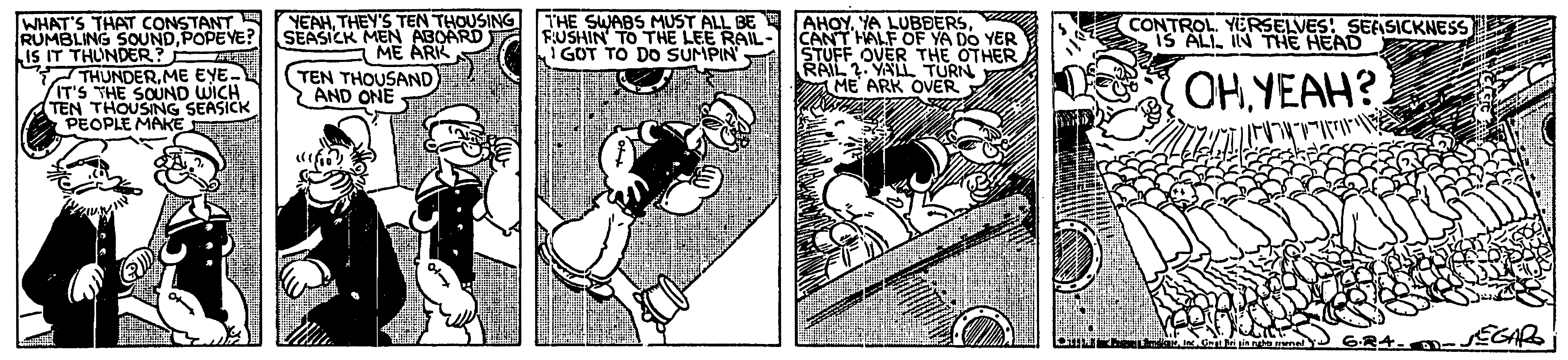 Popeye Comic Strip 1935-06-24 | Comics Kingdom