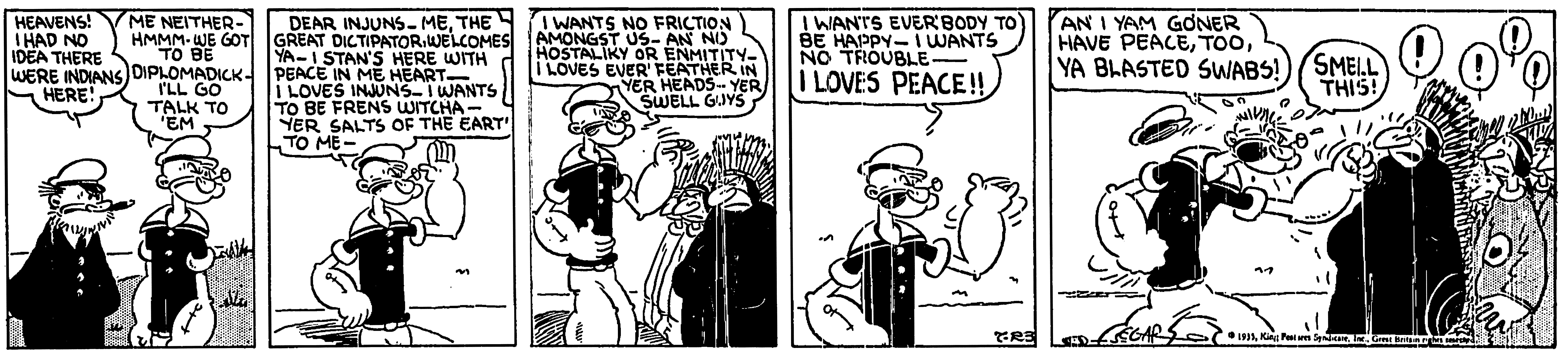 Popeye Comic Strip 1935-07-23 | Comics Kingdom