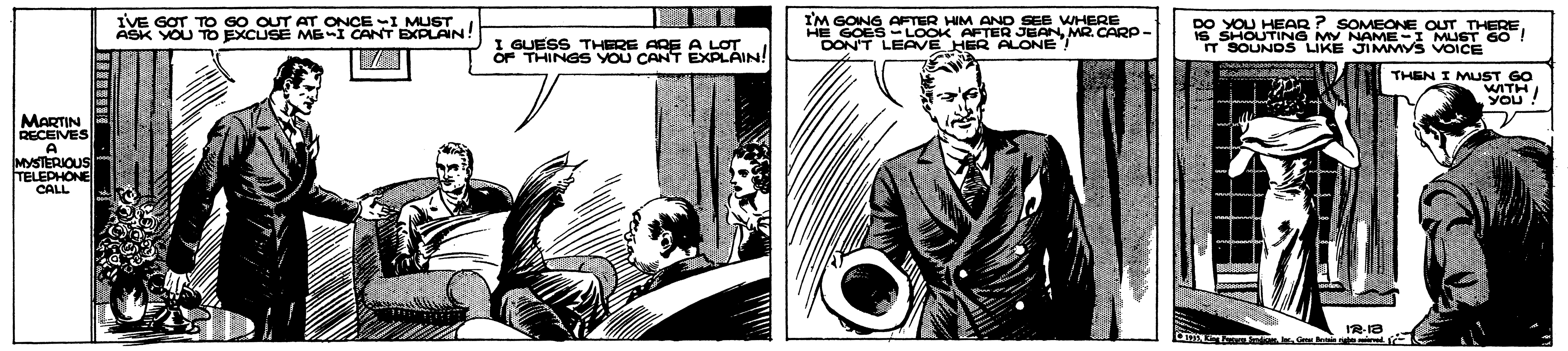 Secret Agent X-9 Comic Strip 1935-12-13 | Comics Kingdom
