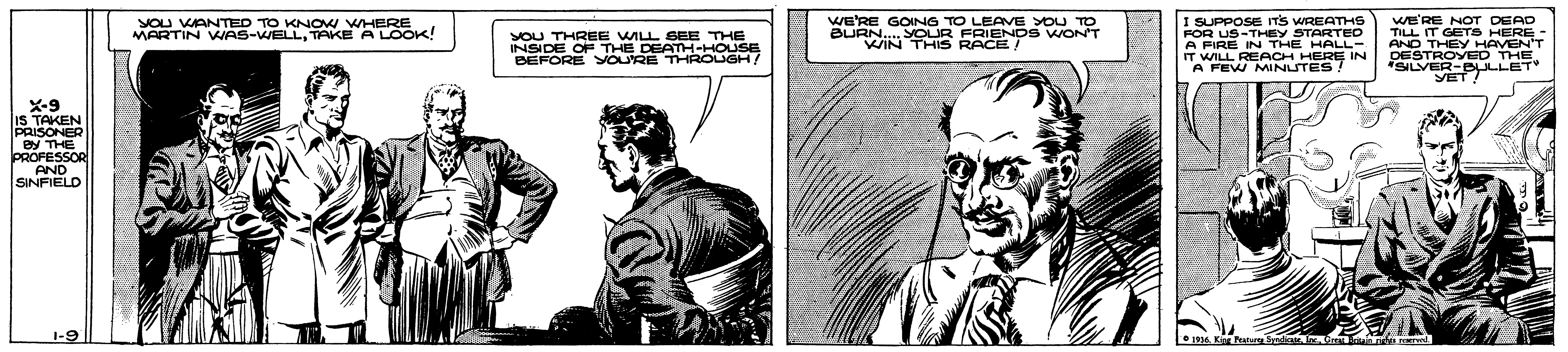 Secret Agent X-9 Comic Strip 1936-01-09 | Comics Kingdom