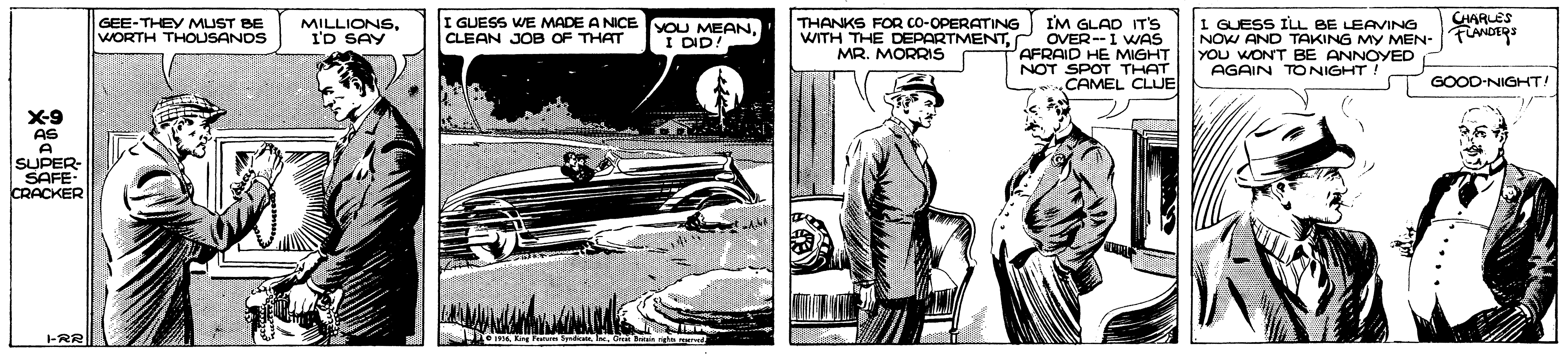 Secret Agent X-9 Comic Strip 1936-01-22 | Comics Kingdom