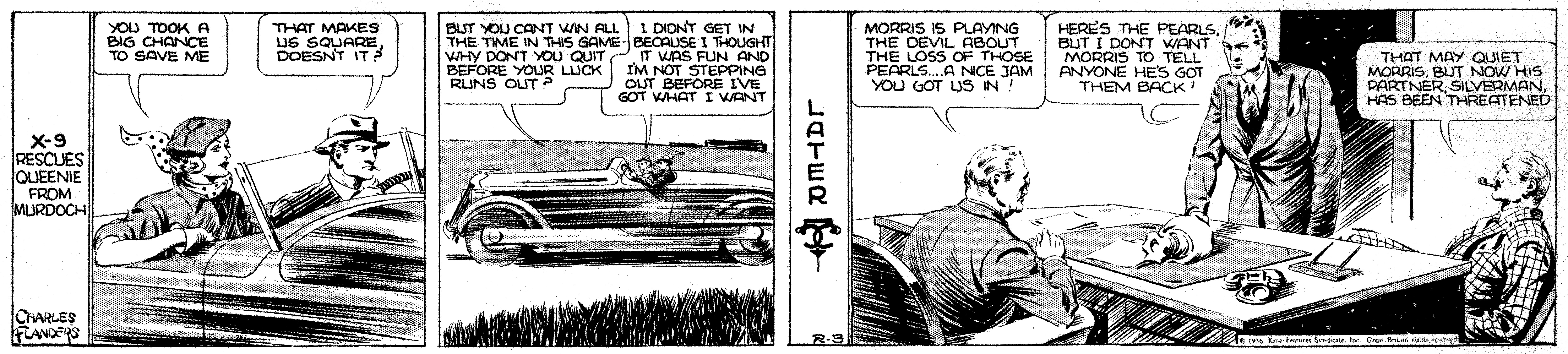 Secret Agent X-9 Comic Strip 1936-02-03 | Comics Kingdom