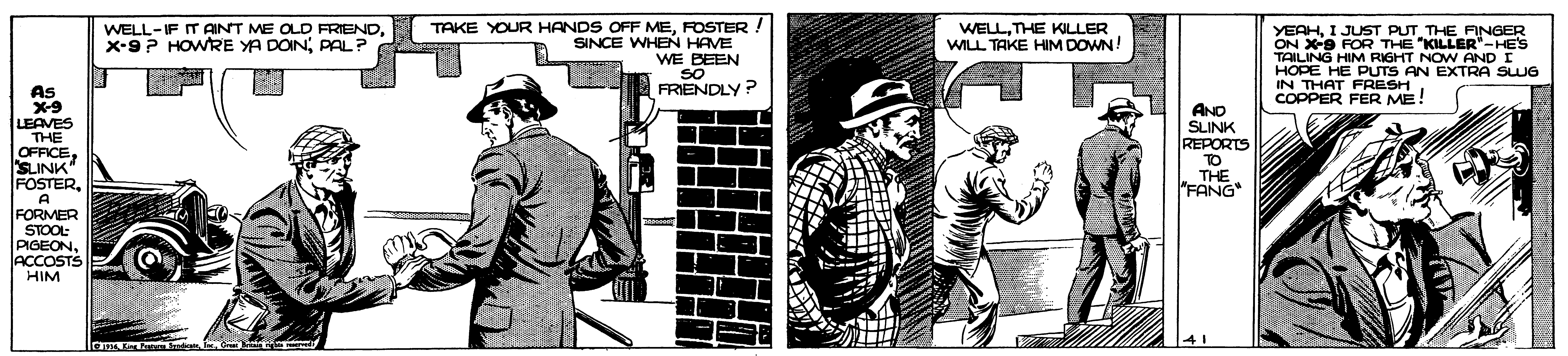 Secret Agent X-9 Comic Strip 1936-04-01 | Comics Kingdom