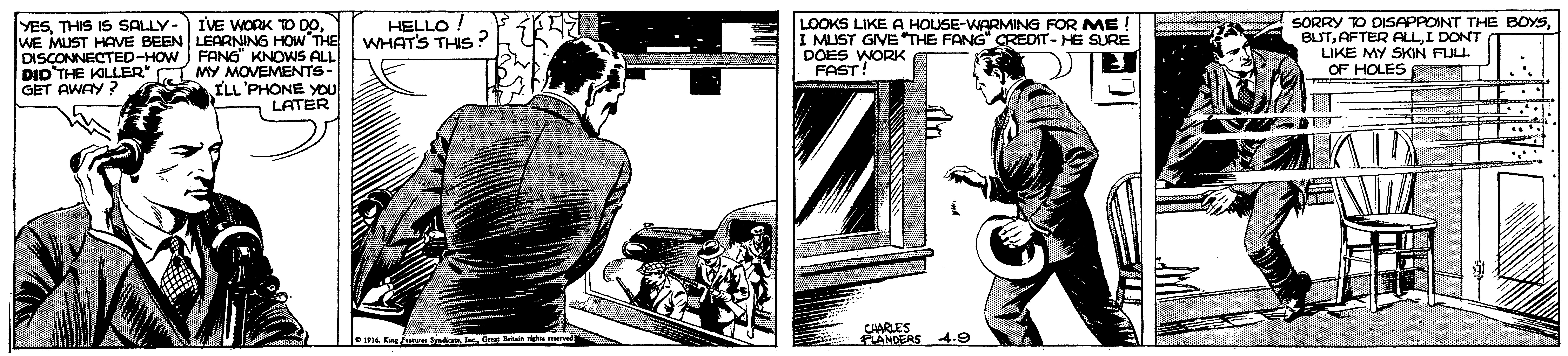 Secret Agent X-9 Comic Strip 1936-04-09 | Comics Kingdom