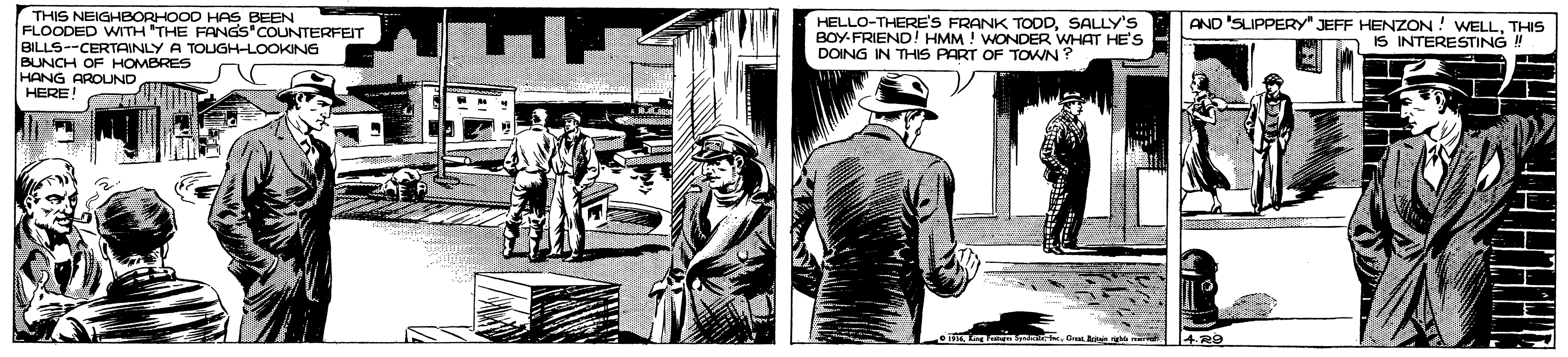 Secret Agent X-9 Comic Strip 1936-04-29 | Comics Kingdom