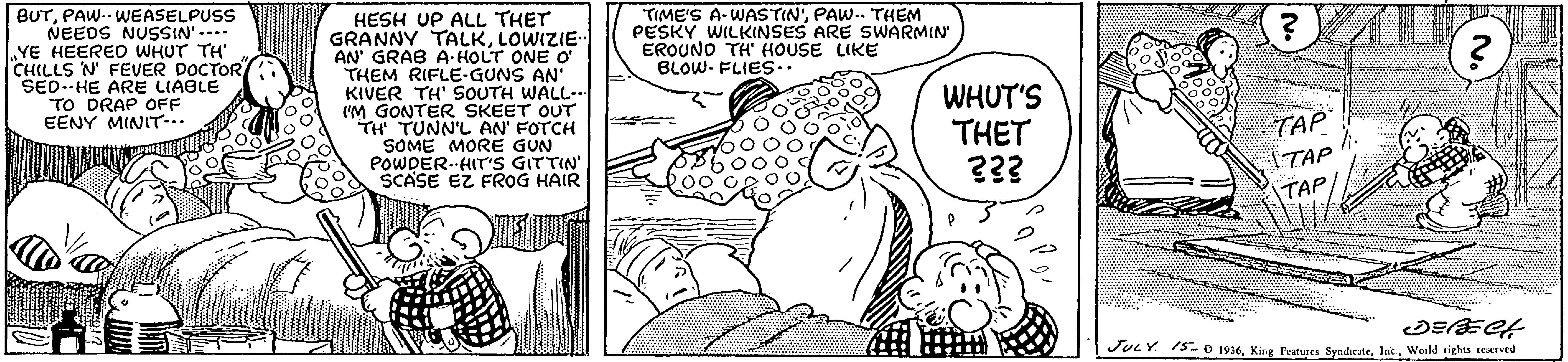 Barney Google And Snuffy Smith Vintage Comic Strip 1936-07-15 | Comics ...
