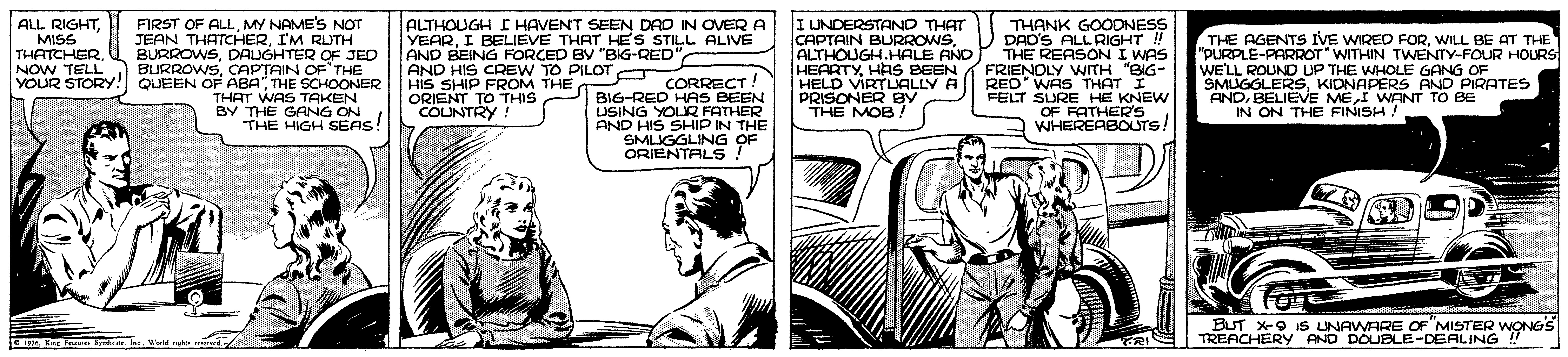 Secret Agent X-9 Comic Strip 1936-07-21 | Comics Kingdom