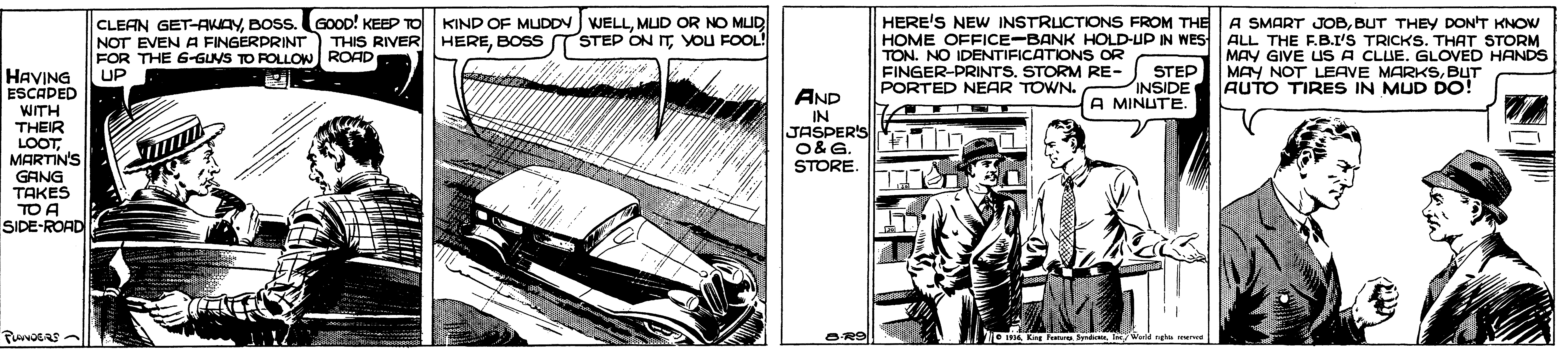 Secret Agent X-9 Comic Strip 1936-08-29 | Comics Kingdom