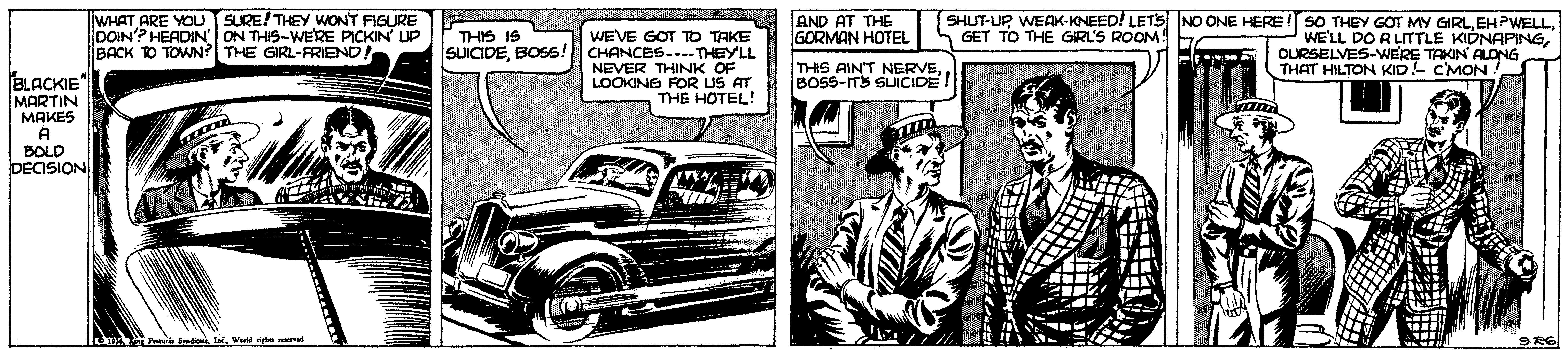Secret Agent X-9 Comic Strip 1936-09-26 | Comics Kingdom