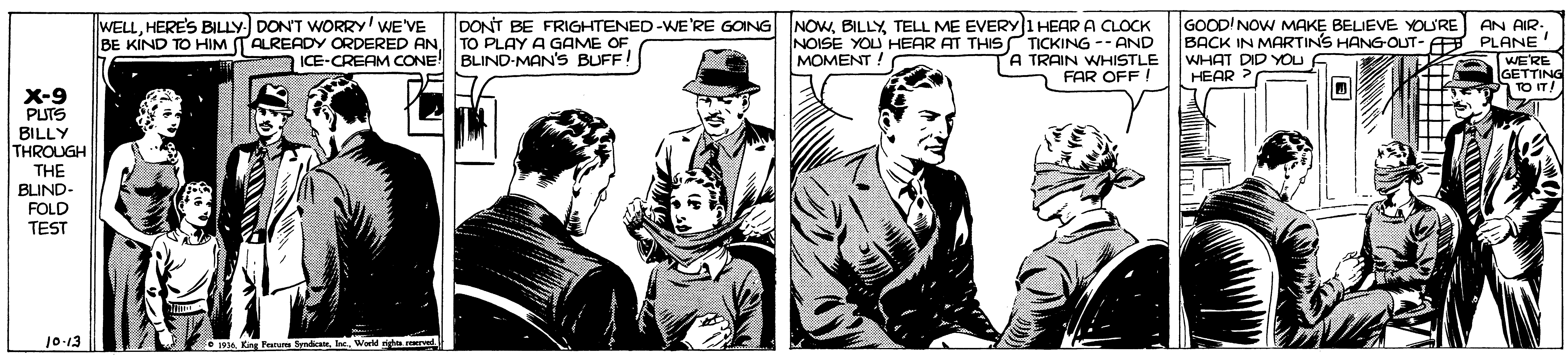 Secret Agent X-9 Comic Strip 1936-10-13 | Comics Kingdom
