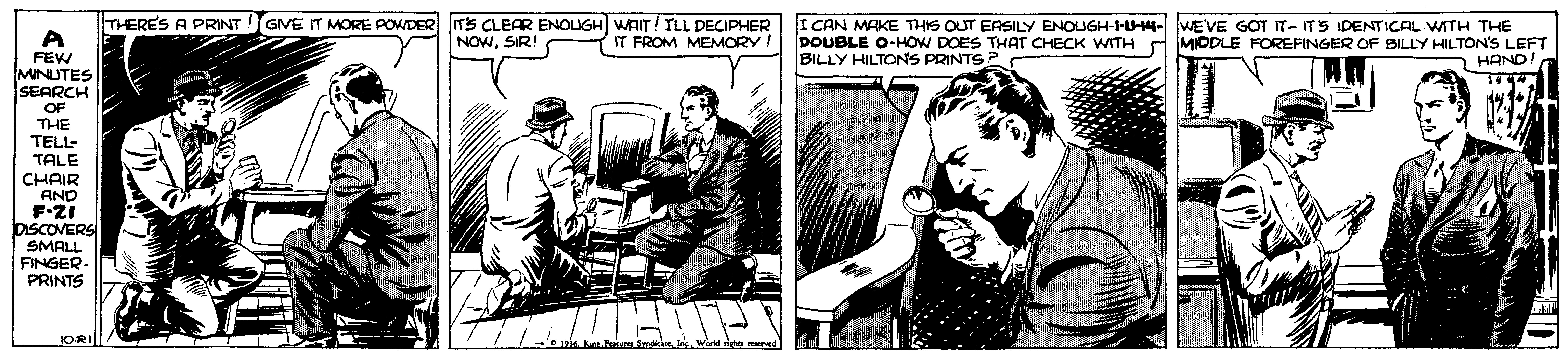 Secret Agent X-9 Comic Strip 1936-10-21 | Comics Kingdom