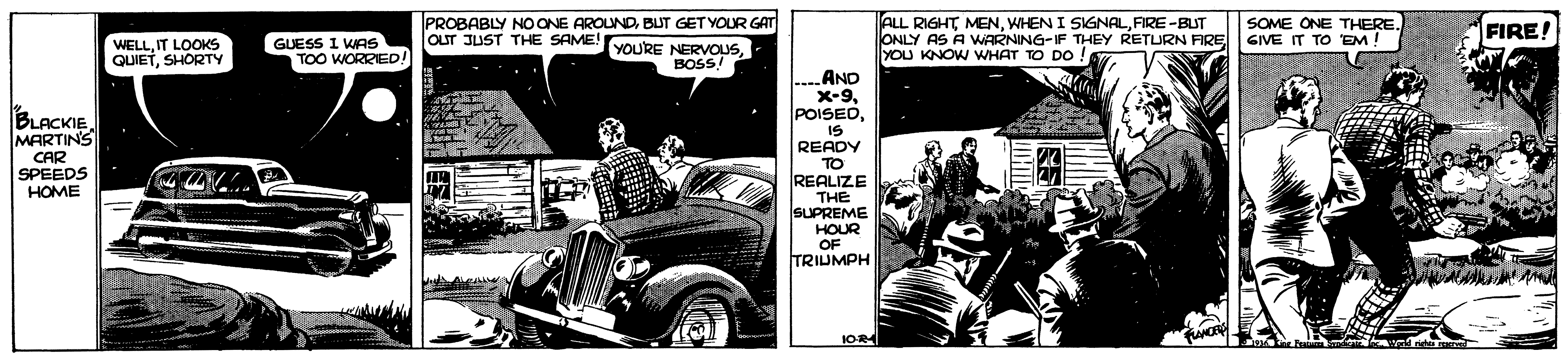 Secret Agent X-9 Comic Strip 1936-10-24 | Comics Kingdom