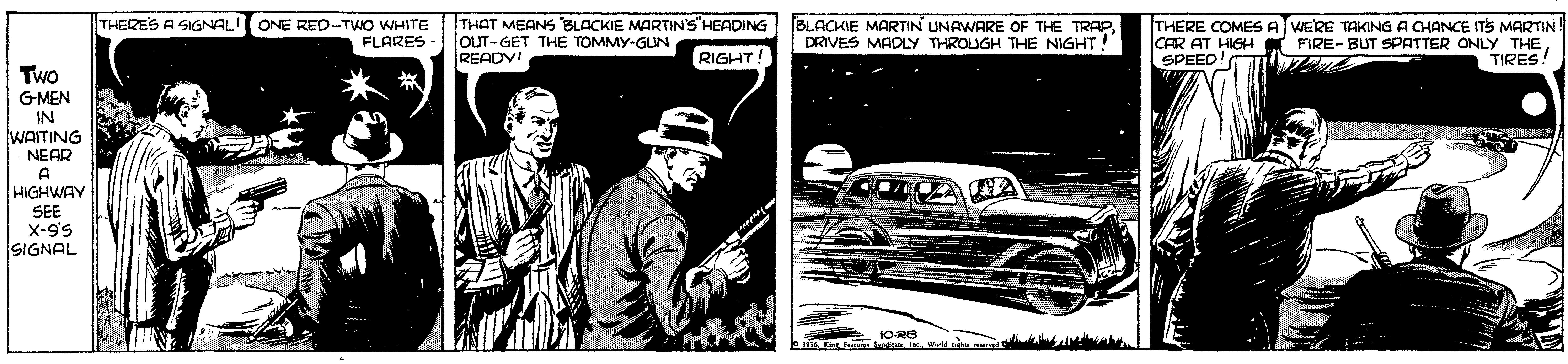 Secret Agent X-9 Comic Strip 1936-10-28 | Comics Kingdom