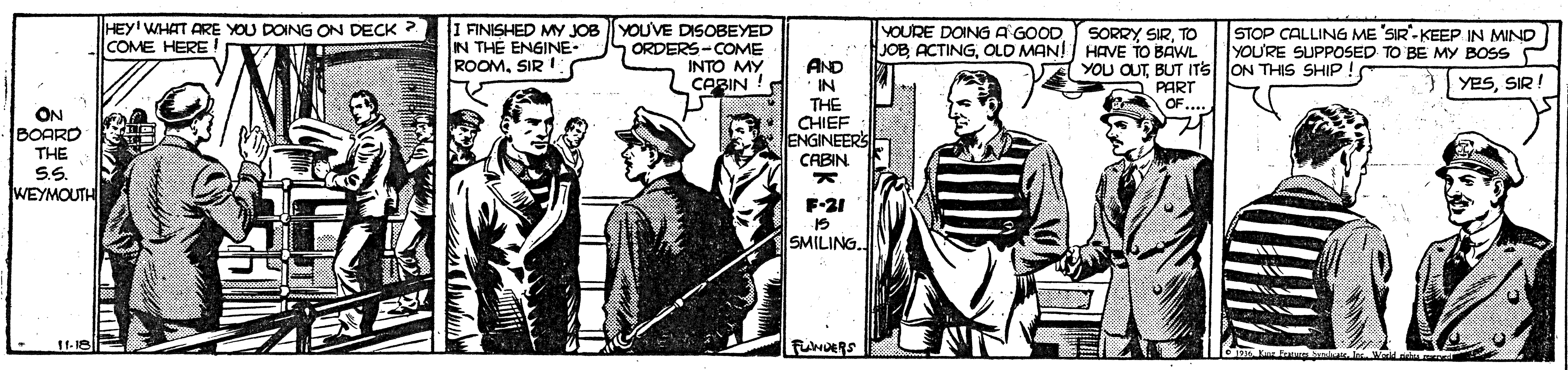 Secret Agent X-9 Comic Strip 1936-11-18 | Comics Kingdom