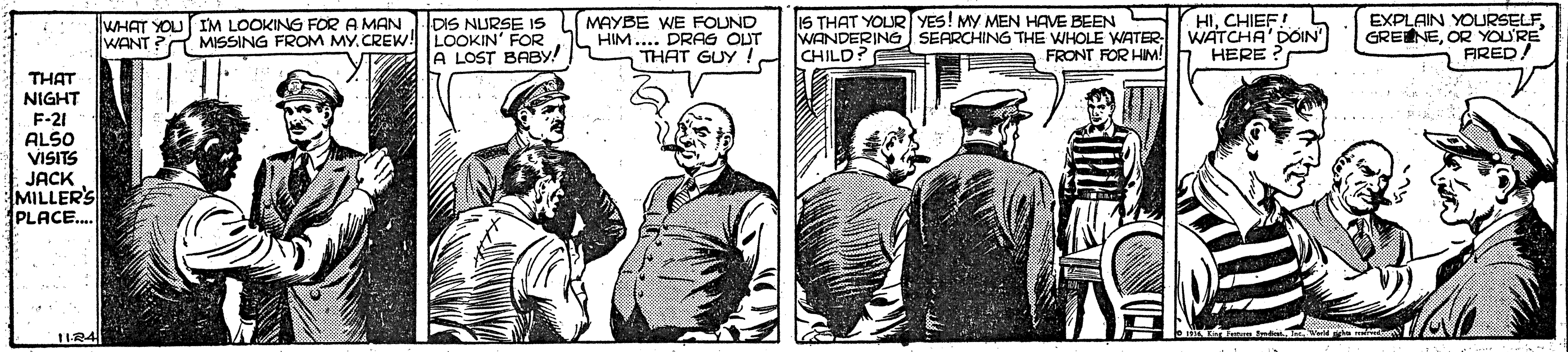 Secret Agent X-9 Comic Strip 1936-11-24 | Comics Kingdom