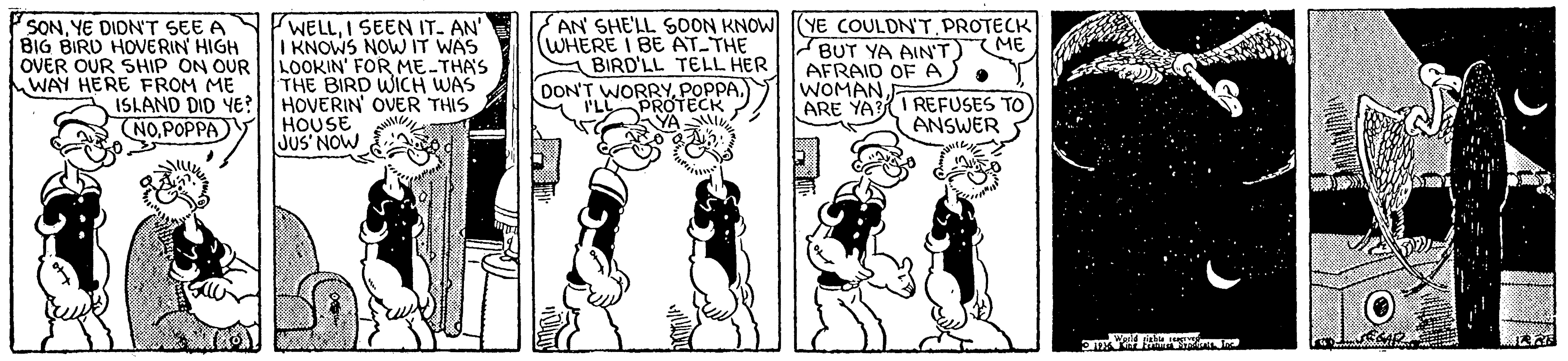 Popeye Comic Strip 1936-12-22 | Comics Kingdom