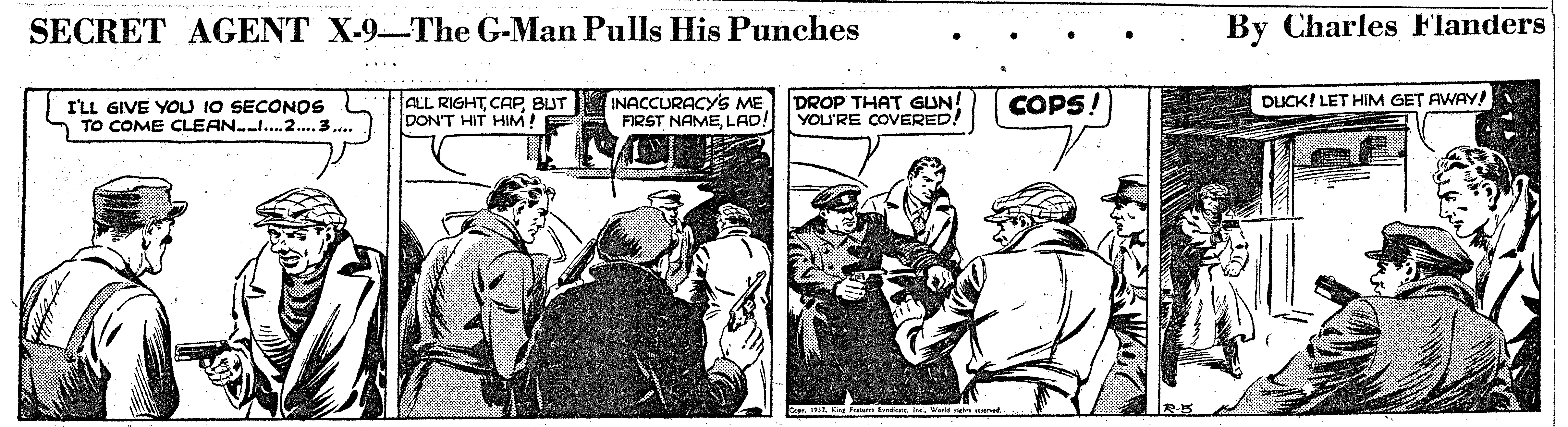 Secret Agent X-9 Comic Strip 1937-02-05 | Comics Kingdom