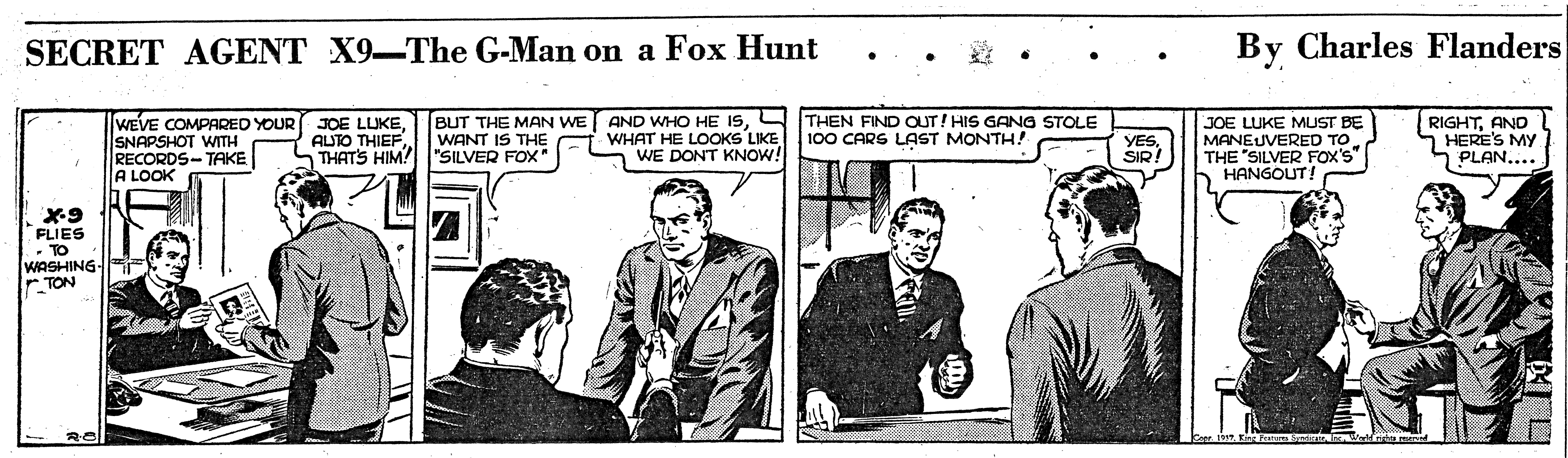 Secret Agent X-9 Comic Strip 1937-02-08 | Comics Kingdom