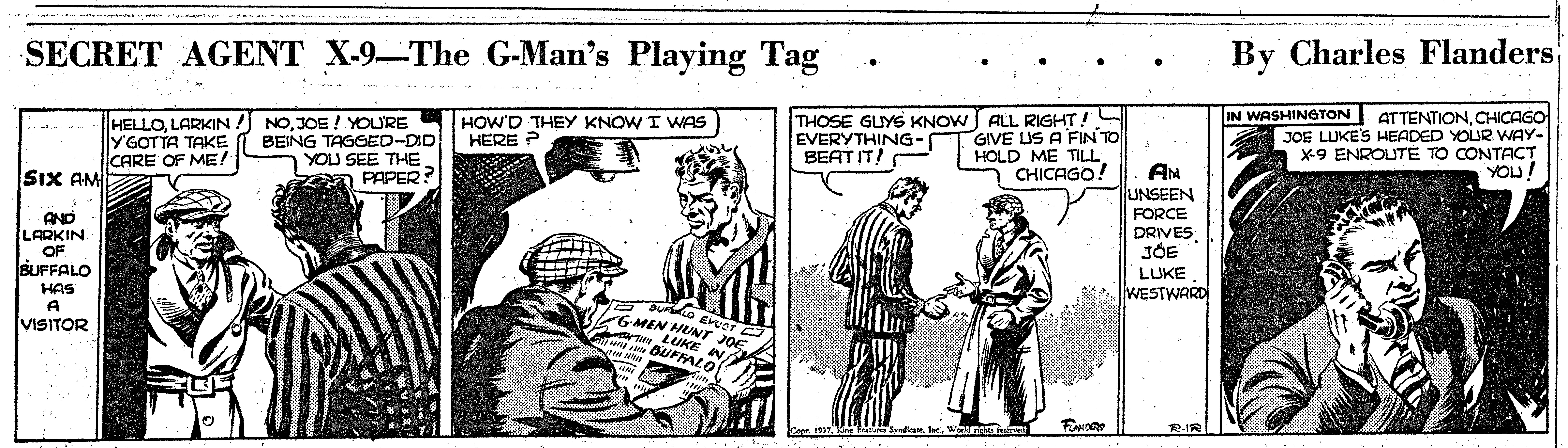 Secret Agent X-9 Comic Strip 1937-02-12 | Comics Kingdom