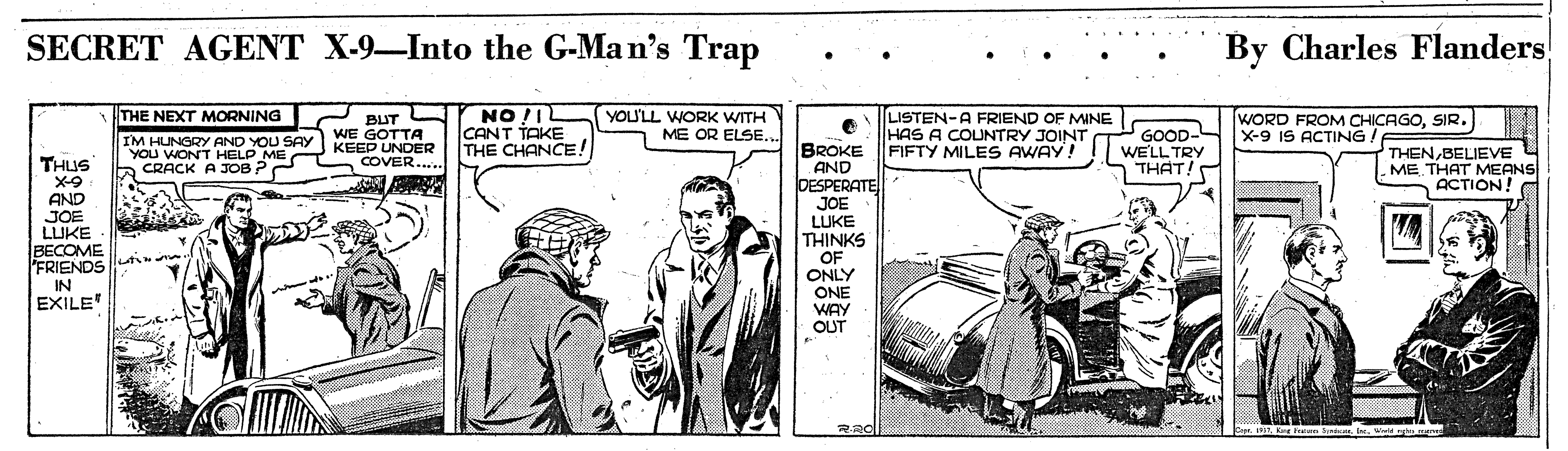 Secret Agent X-9 Comic Strip 1937-02-20 | Comics Kingdom
