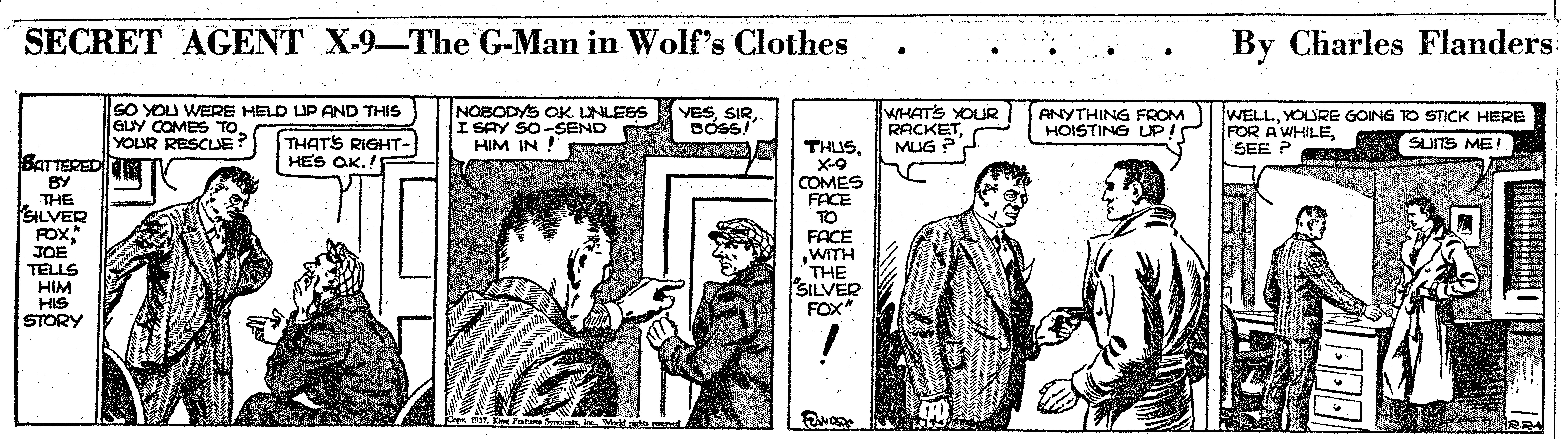Secret Agent X-9 Comic Strip 1937-02-24 | Comics Kingdom
