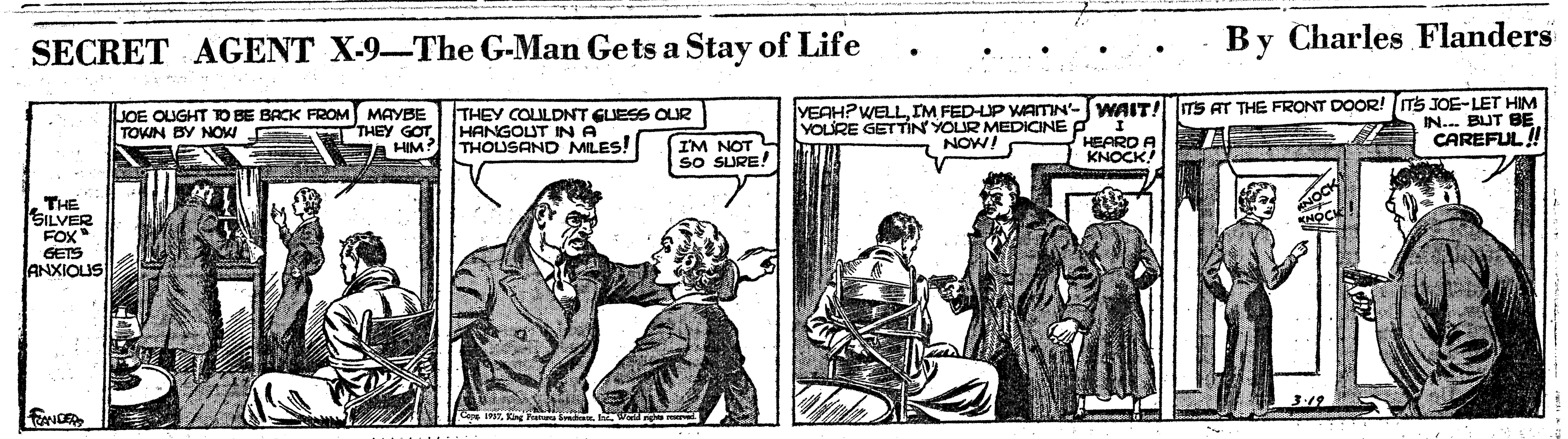 Secret Agent X-9 Comic Strip 1937-03-19 | Comics Kingdom