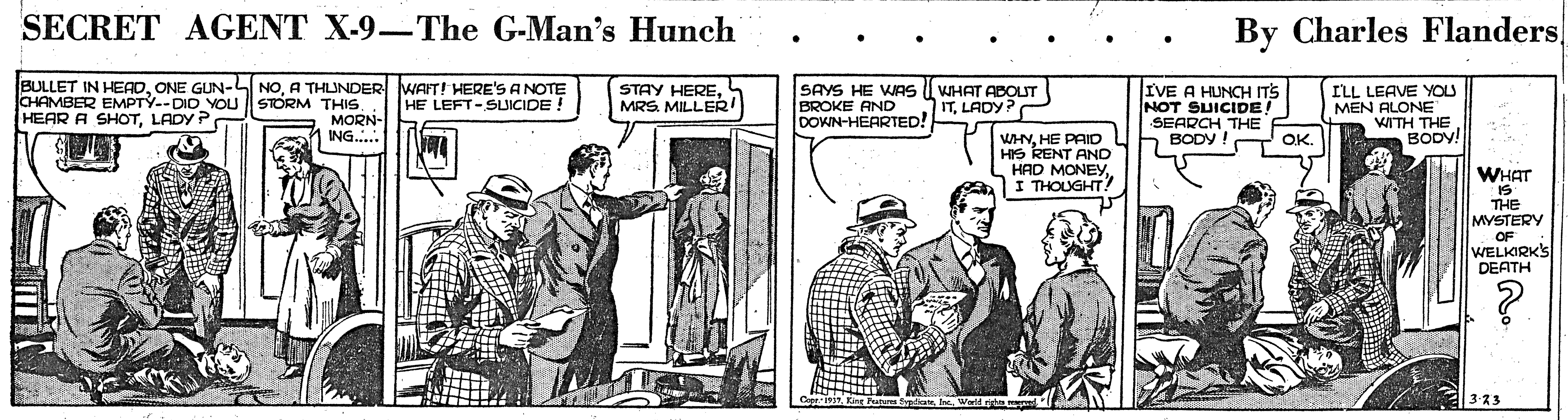 Secret Agent X-9 Comic Strip 1937-03-23 | Comics Kingdom