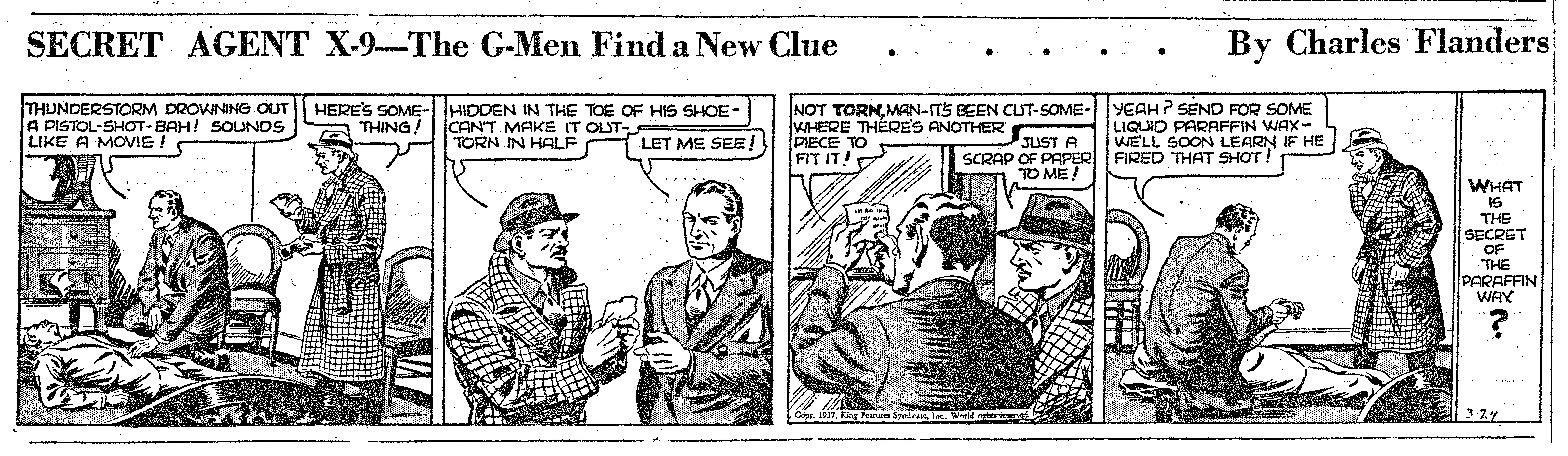 Secret Agent X-9 Comic Strip 1937-03-24 | Comics Kingdom