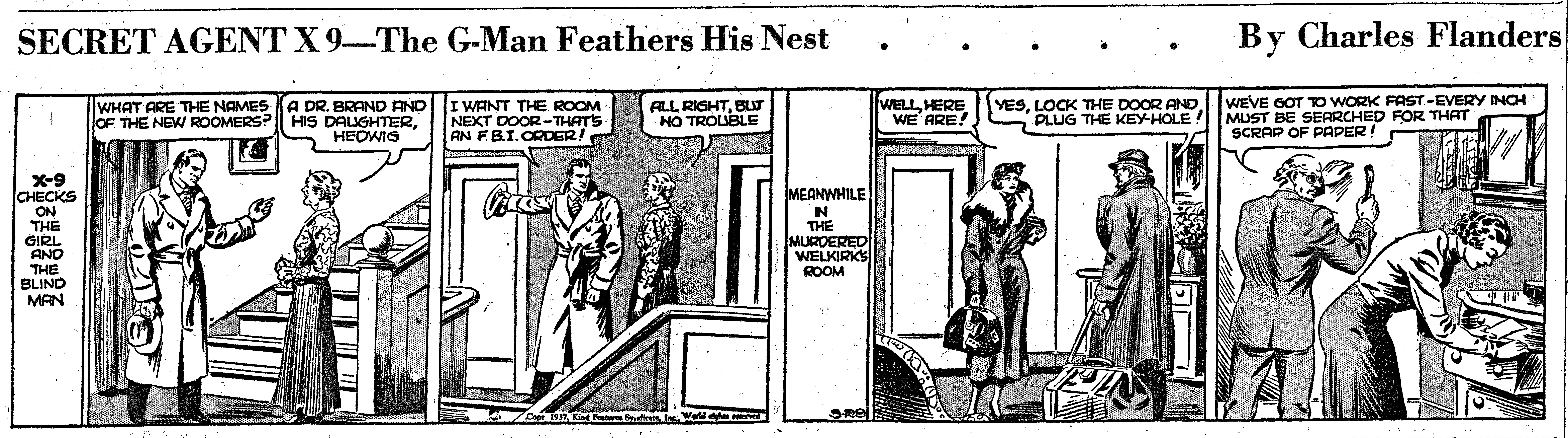 Secret Agent X-9 Comic Strip 1937-03-29 | Comics Kingdom