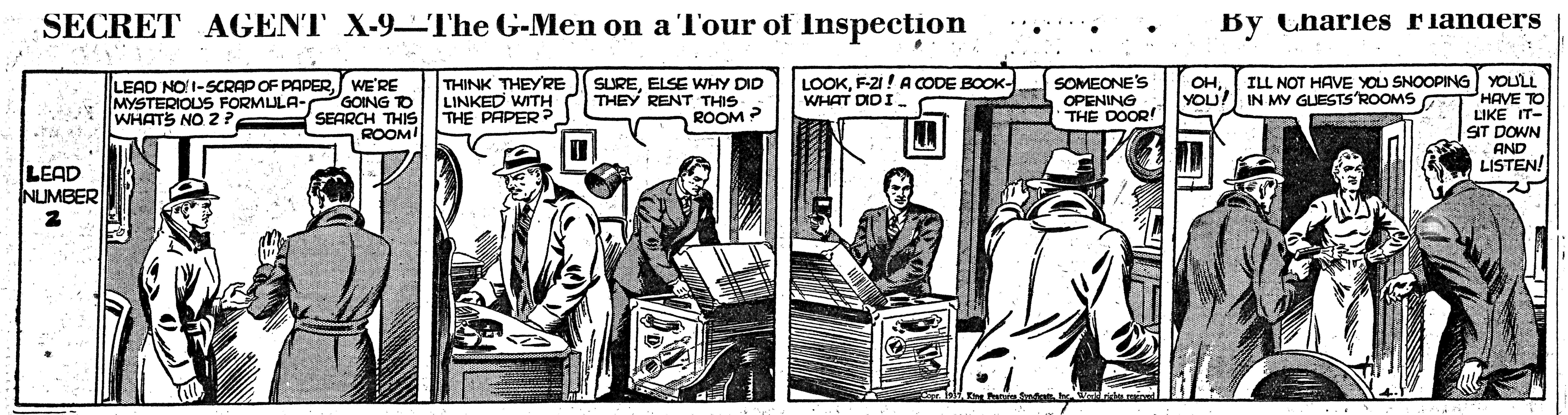 Secret Agent X-9 Comic Strip 1937-04-01 | Comics Kingdom