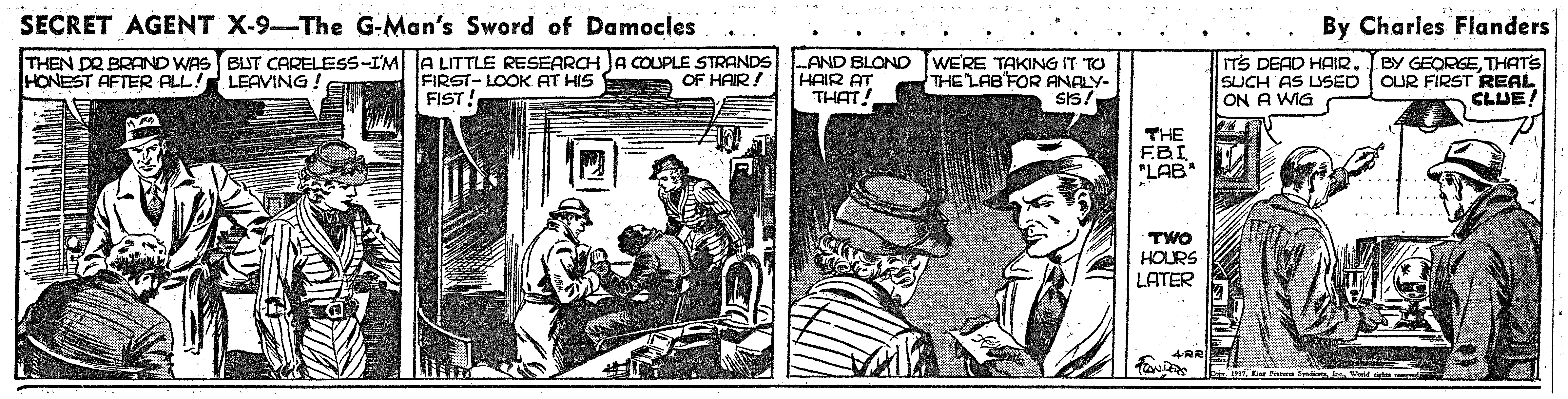 Secret Agent X-9 Comic Strip 1937-04-22 | Comics Kingdom