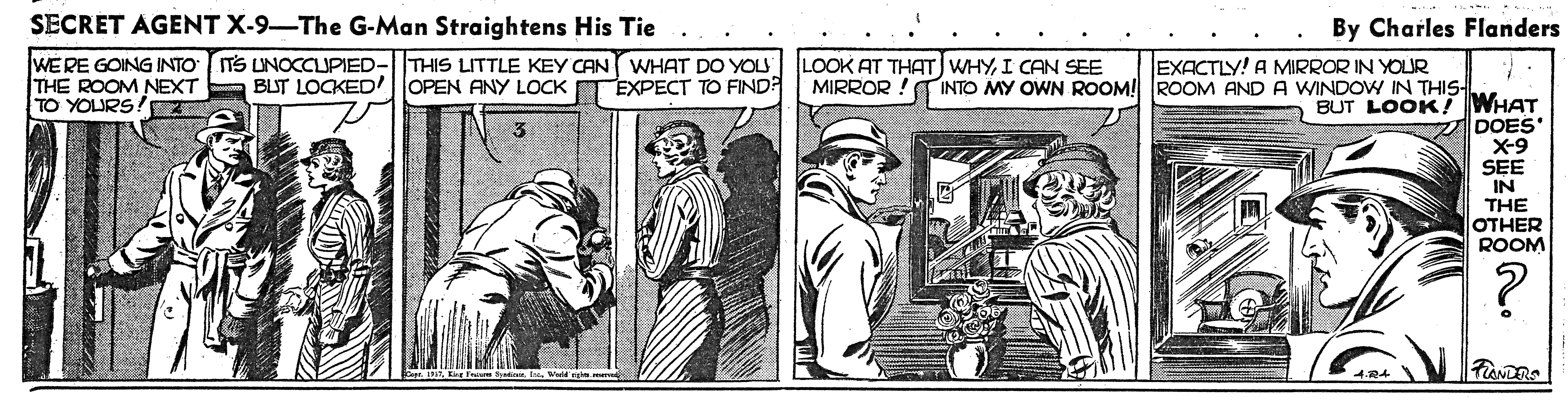 Secret Agent X-9 Comic Strip 1937-04-24 | Comics Kingdom